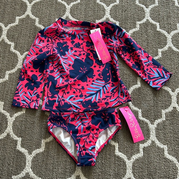 Lilly Pulitzer | Swim | Lilly Pulitzer Bobby Rashguard Set Up Ruby Red ...